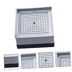 Uonlytech 1pc Furniture Booster Adjustable Desk Legs Floor Sofa Universal Bed Frame Stackable Riser Heighten Furniture Felt Furniture Pads Furniture Accessory Bed Padding Block Bed Foot Pad