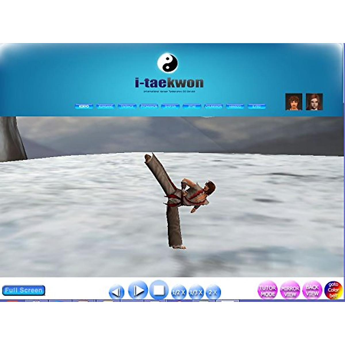 Taekwondo 3D Black Belt Form Kukkiwon Taekwondo Poomsae Tutorial PC Software