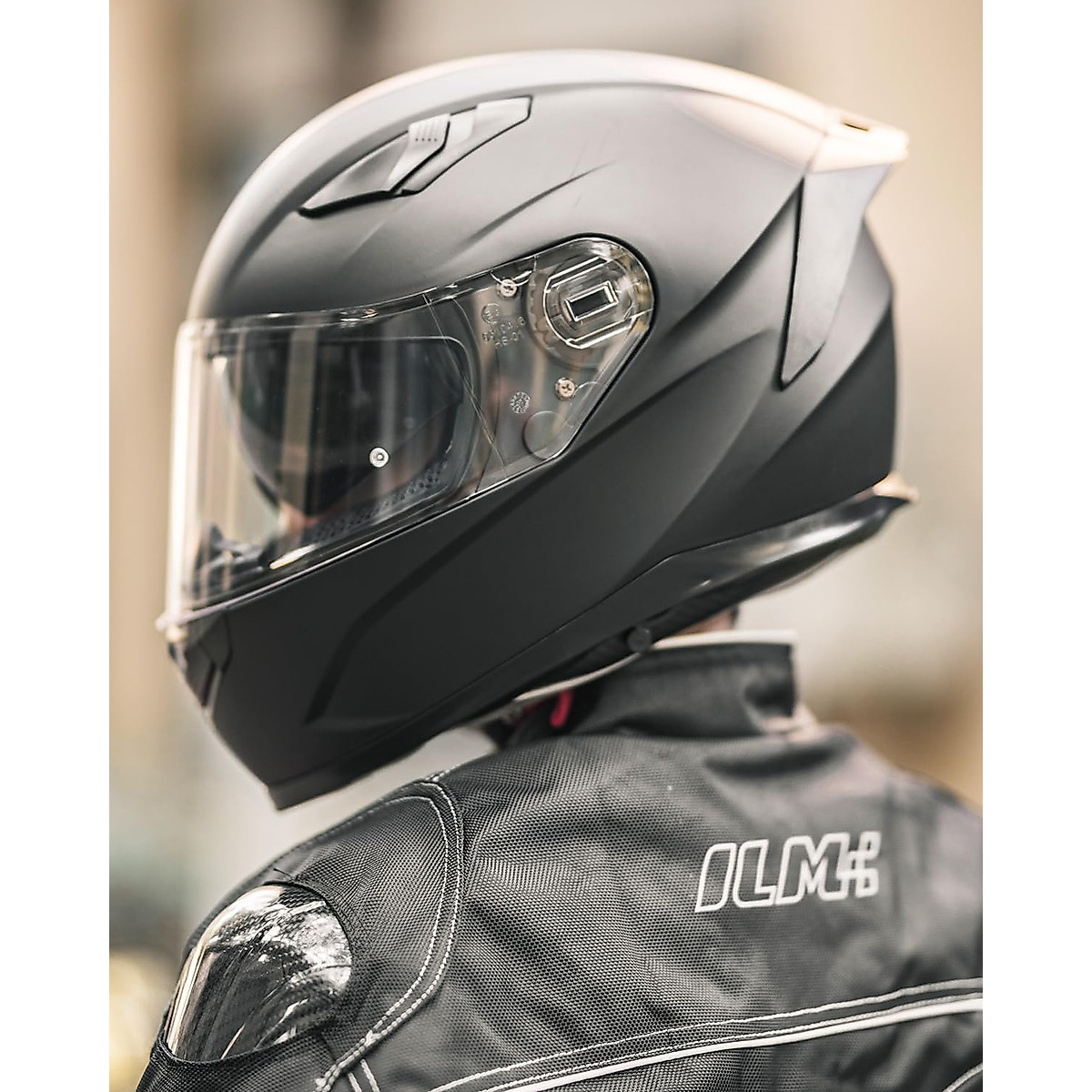 ILM Motorcycle Helmets Full Face with Anti-Fog Pinlock for Cascos para Motos Snowmobile Mens Women Heated Shield Compatible DOT Model 129