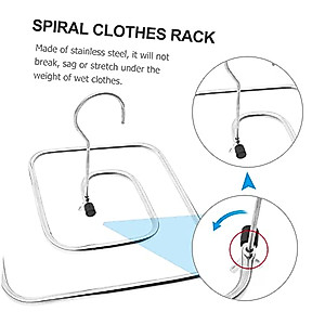 CRILSTYLEO 2pcs Swivel Hanger Heavy Duty Clothes Hanger Heavy Duty Hangers for Clothes Towel Hangers Duvet Drying Rack Space- Saving Dying Hanger Clothes Drying Rack Hanging Rack Metal Quilt