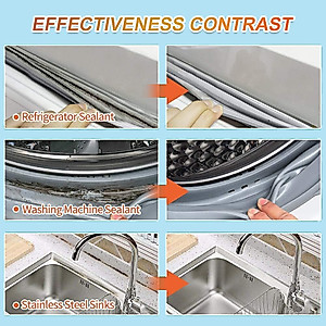 HIHWEM Mold Remover Gel Household Mold Mildew Cleaner for Washing Machine Sealant Tiles Grout Bathroom Cleaning Home Kitchen Sinks Cleaning (10 FL OZ)