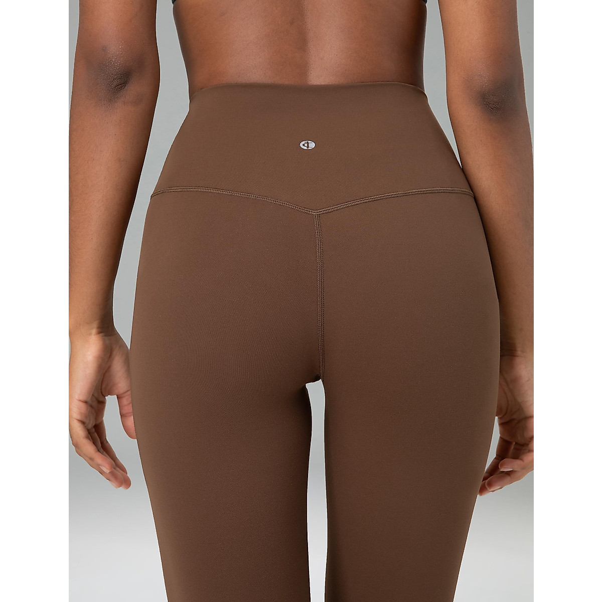 Colorfulkoala Women's Dreamlux High Waisted Workout Leggings 28" Inseam Full Length Yoga Pants (M, Cocoa)