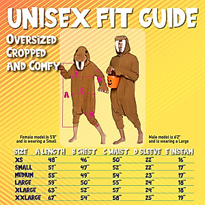 Funziez! Adult Onesie Halloween Costume - Animal and Sea Creature - Plush One Piece Cosplay Suit for Adults, Men and Women