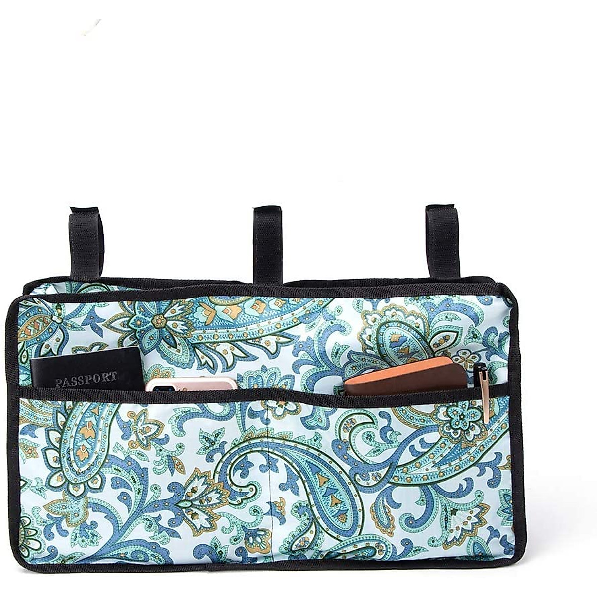 Walker Bag, Hands Free Walker Accessories Basket, Multi-Purpose Cell Phone,Water Bottle,Medicine Attachment Fits for Folding Walkers, Multiple Pockets Tote Caddy Pouch for Elderly