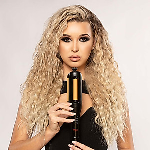CHI Multi-Wave Styler, Hair Waver With Adjustable Barrel For Customizable Waves, Reduces Frizz & Increases Shine, Black