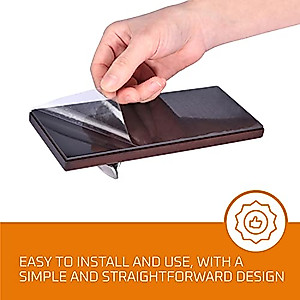 Bruntmor Wall Mount Bottle Opener - 7.87" x 2.75" x 0.55" Portable Mountable Beer Opener - Wooden Magnetic Beer Cap Catcher - Auto-Catch Cap Function & Space-Saver - Vintage Beer Caddy for Men & Dad