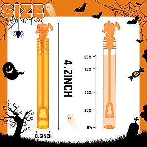 Halloween Party Favors Bulk for Kid, 32Pcs Mini Pumpkin Bubble Wands, Goodie Bag Filler, Halloween Trick or Treats Non Candy, Classroom Prizes, Pinata Stuffer, Basket, Gift Box Toy Supplies, Birthday