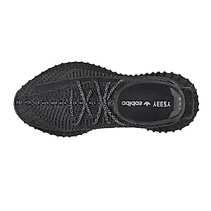 adidas Mens Yeezy Boost 350 "Black Non Reflective Black Fabric Size 11