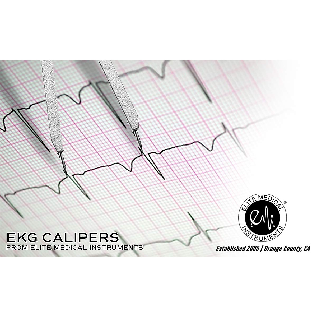 Elite Medical Instruments EMI Basix Economy EKG Caliper EKG-101-V, Violet