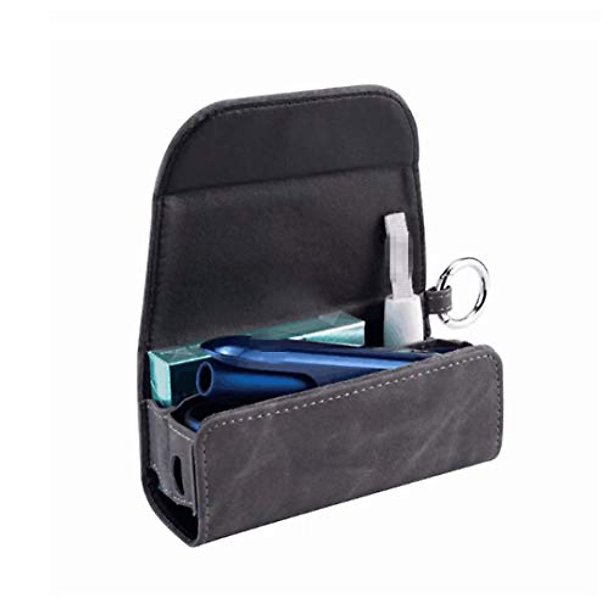 Goodern Compatible for Protective Case Cover Anti-Shock Protective Cover Frosted Leather Carry Case for IQOS 3.0/IQOS 3 Duo (Grey)