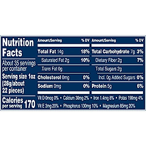 PLANTERS Unsalted Premium Blend Cashews, Almonds, Hazelnuts, Pecans Pistachios, 2.16 lb. Container