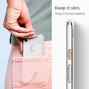 Spigen Liquid Crystal Designed for Google Pixel 3a Case (2019) - Crystal Clear