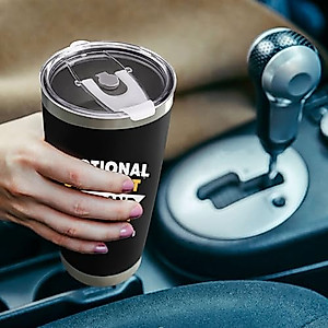 liabiliies Emotional Support Husband Do Not Pet Tumbler Coffee Tumblers 20 oz Tumbler with Lid and Straw Insulated Tumblers Stainless Steel Tumbler