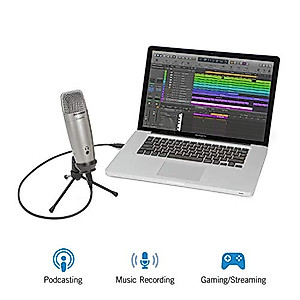 Samson 29/C01UPRO USB Microphone, Silver