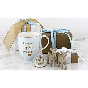 SipNBloom Mom-Mug Mothers Day Gifts for Mom, Mom Coffee Mug Mom Tea Cup Birthday Gifts for Mom, Mom Gifts 13.5 Oz Blue