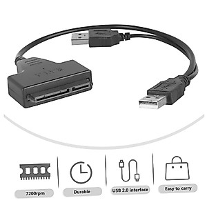 KOMBIUDA Hard Drive Cable USB to Connector Adapter USB Cables Laptop Hard Drive USB connectors USB to Wire USB to 3. 5 USB to Data Line to USB Cable USB a Cable Hard Disk Converter Copper