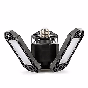 360-degree Triple Garage Lighting - Black