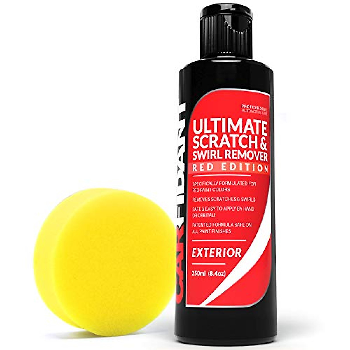 Carfidant Red Car Scratch Remover - Ultimate Scratch and Swirl Remover for Red Color Paints - Polish & Paint Restorer - Easily Repair Paint Scratches, Scratches, Water Spots! Car Buffer Kit