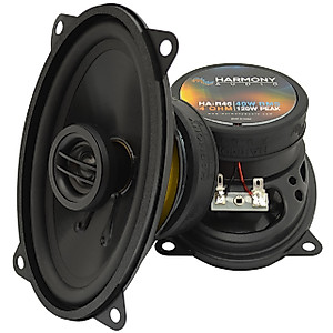Compatible with Chevy CK Pickup 1995-2000 OEM Speaker Upgrade Harmony R5 R46 & CXA300.4 Amp (Renewed)