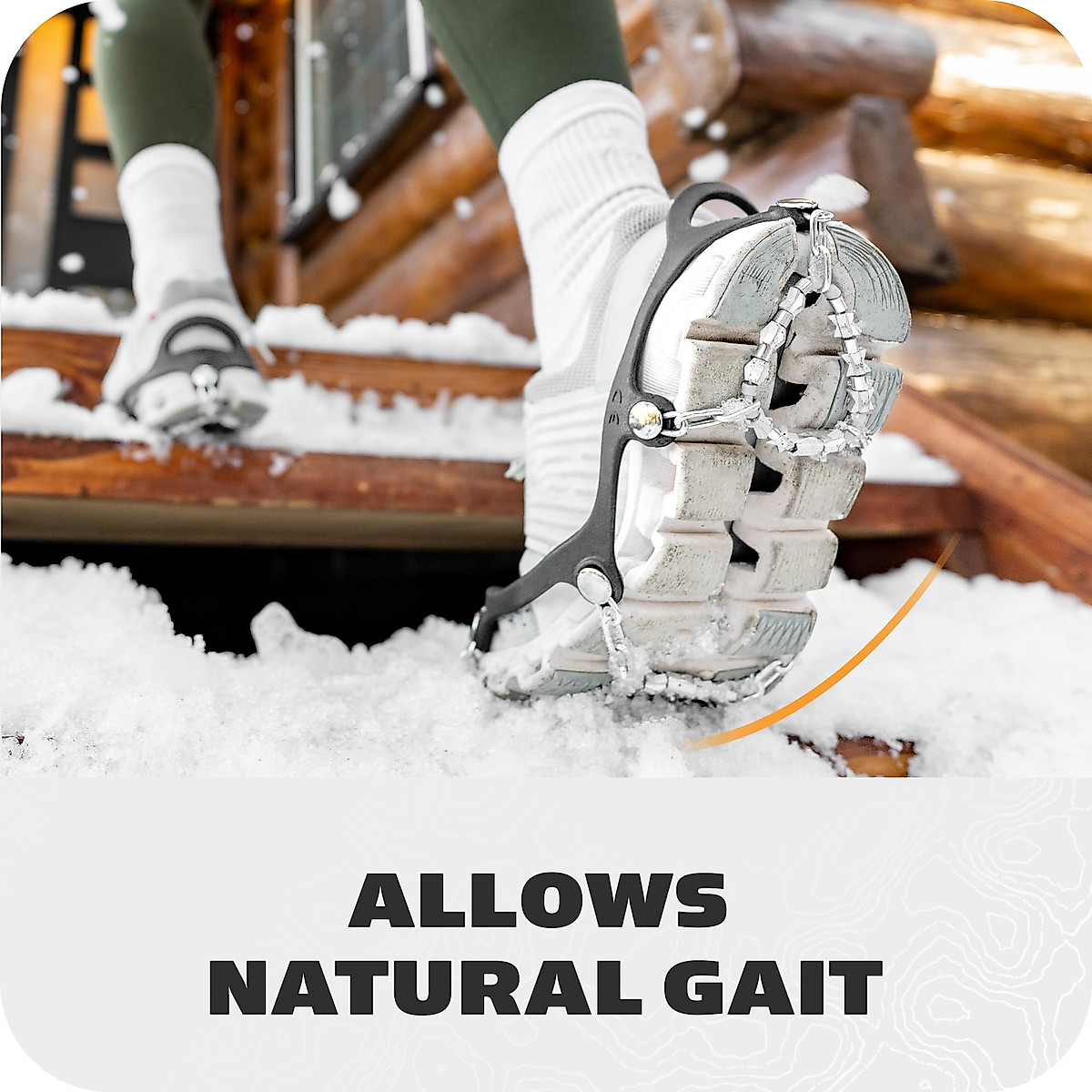 Yaktrax Diamond Grip (Med) - Full-Foot Traction on Ice, Snow, & Multi-Terrain Surfaces - Swiveling Diamond Bead Grip Points - Cold-Resistant Easy On/Off Elastic Upper Band