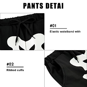 uideazone Halloween Glow in The Dark Pullover Pants Sets for Kids Boys 3d Graphic White Skeleton Bones Hoodie Outfit Two Piece Halloween Clothes Size 7-8