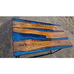 Epoxy Table, Resin Table, Epoxy Table, Natural Wood,Dining table, Natural Live Edge Wooden Table, Epoxy Resin River Table