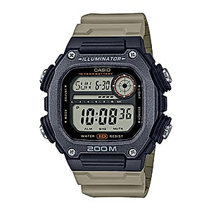Casio Men's Quartz 10-Year Battery 200M Water Resistant Extra Long Band Watch DW-291HX-5AV