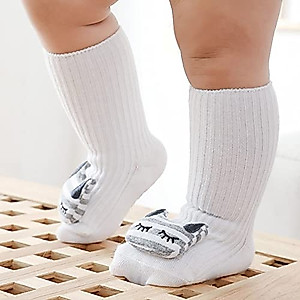 Lykmera Spring Autumn Casual Socks Shoes for Baby Girl Boy Newborn 3D Cartoon Socks Non Slip Loose Floor Socks Shoes (B, 1-3 Years Infant)