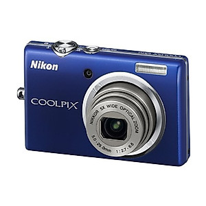 Nikon Coolpix S570 12MP Digital Camera with 5x Wide Angle Electronic Vibration Reduction (VR) Zoom and 2.7-Inch LCD (Blue)