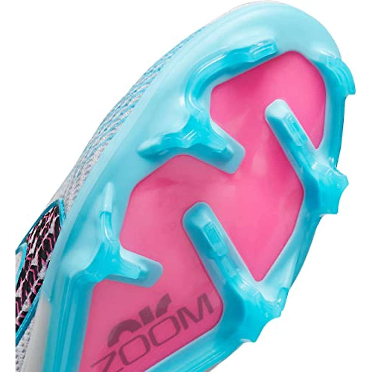 Nike Zoom Superfly 9 Elite FG Mens Football Boots DJ4977 Soccer Cleats (UK 8 US 9 EU 42.5, White Baltic Blue Pink Blast 146)