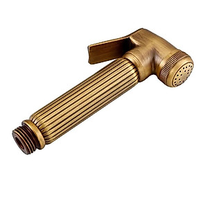 FANCUF Hand Held Bidet Spray Shower Set Copper Bidet Sprayer Lano Toilet Bidet Faucet Lavatory, lingsad-0236
