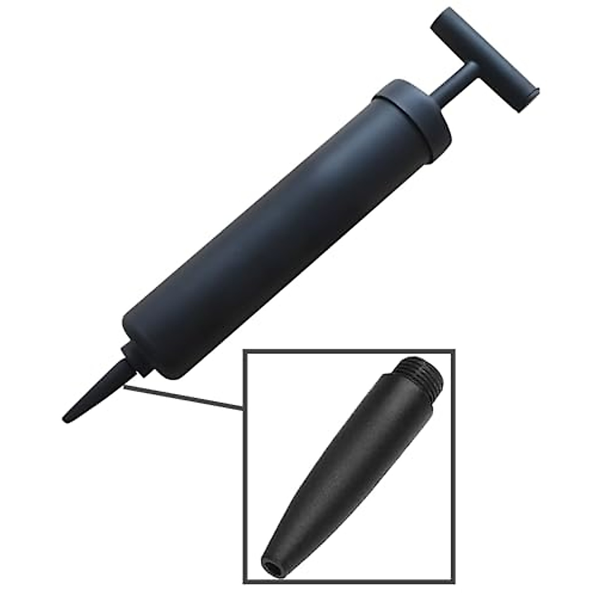 AppleRound Ball Pump Kit, Hand Air Pump with Flexible Extension Hose, Needle Nose Nozzles and Tapered Nozzles for Basketball, Football, Volleyball, Ballon, Soccer and Other Sports Ball, Pack of 3