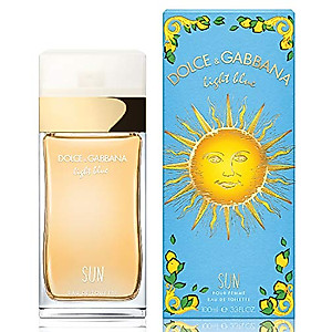 Dolce & Gabbana Light Blue Sun Eau De Toilette Spray for Women, 3.4 Ounce