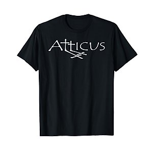 ATTICUS Double Cross T Shirt (White Print)