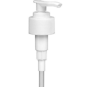 Speak Naturals White Soap and Lotion Pump, Fits Most 32oz Castile Soap Bottles, 28/410 Neck, 5cc Dispensed Per Pump (2 Pack)