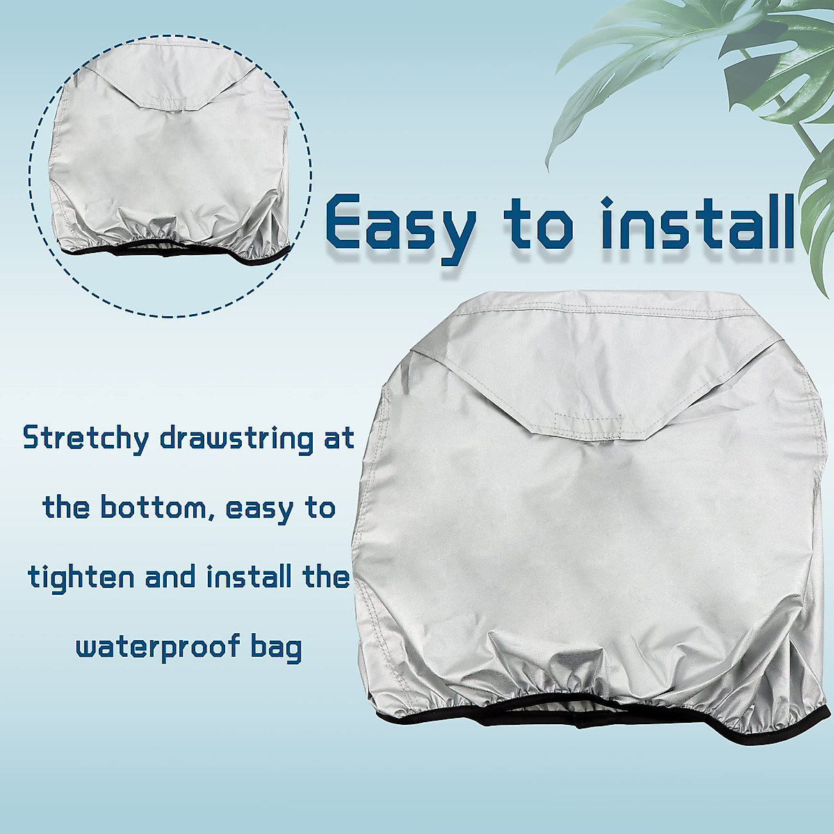 Mejiao Generator Waterproof Cover for Honda Generator EU2200i EU2000 EU2200IC EU2000i and Yamaha 2000,Replace 08P58-Z07-100S,Silver