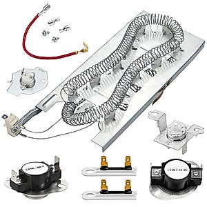 3387747 WP3387747 Dryer Heating Element -Compatible with Kenmore Elite Whirlpool Duet Maytag Bravos XL Dryers,Include 3392519 279973 Thermal Fuse 279816 Thermostat