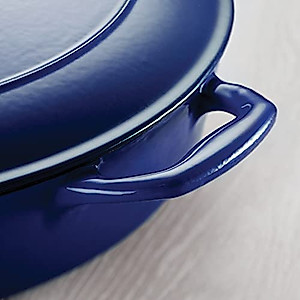 Tramontina Covered Small Cocotte Enameled Cast Iron 24-Ounce, Gradated Cobalt, 80131/073DS