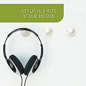 Puj – Nubs, Peel ‘N Stick Adhesive Hooks, Soft and Grippy Wall Hooks for Hanging Bathroom Accessories and Household Items, Easy-to-Install Wall Hangers, Pack of 3, White