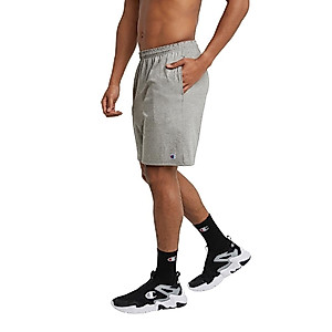 Champion Men's Shorts, Classic Cotton Jersey Athletic Shorts, 9", Long Gym Shorts, Men's Workout Shorts