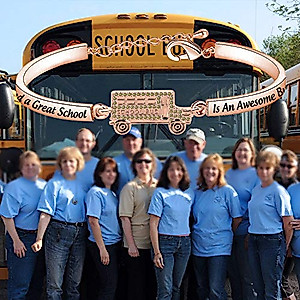 ENSIANTH Bus Driver Bracelet Behind a Great School is An Awesome Bus Driver Bracelet (RG-Bracelet)