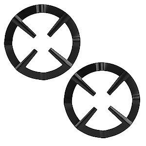 2 Pack Pot Rack, Black Moka Coffee Pot Shelf, Stainless Iron Wok Ring Pots and Pans Organizer Round Stove Pot Holder Gas Range Support Rack Stand for Kitchen