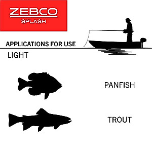 Zebco Kids Splash Floating Spincast Reel and Fishing Rod Combo, 29-Inch 1-Piece Fishing Pole, Size 20 Reel, Right-Hand Retrieve, Pre-Spooled with 6-Pound Cajun Line, Blue