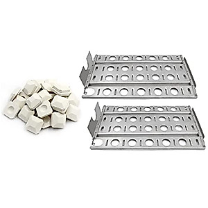 Hongso Gas Grill Heat Plates and Ceramic Briquettes Grill Bricks for Lynx L27, L30, L30PSP, L36, L42, L54, L5430, L54PS, LBQ27, LBQ36 Models