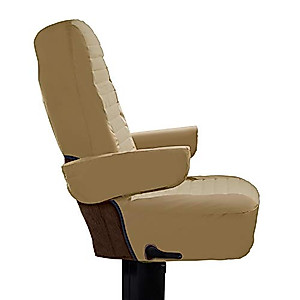 Classic Accessories Over Drive RV Captain Seat Cover, Motorhome Seat Cover, 23.5"W x 23.5"H, Tan/Beige