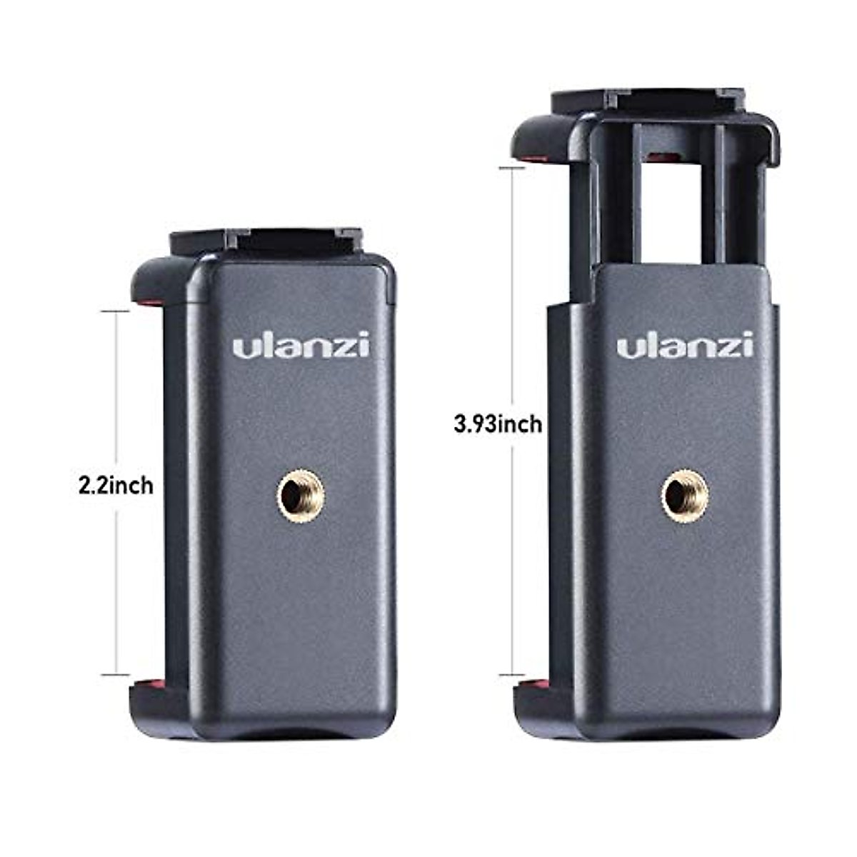 ULANZI ST-07 Phone Tripod Mount with Cold Shoe Mount for Microphone LED Video Light 1/4'' Tripod Screw for iPhone 11/Pro/Pro Max XS Max XR X 8 7 Plus Samsung Galaxy OnePlus Google Pixel Vlog Vlogging