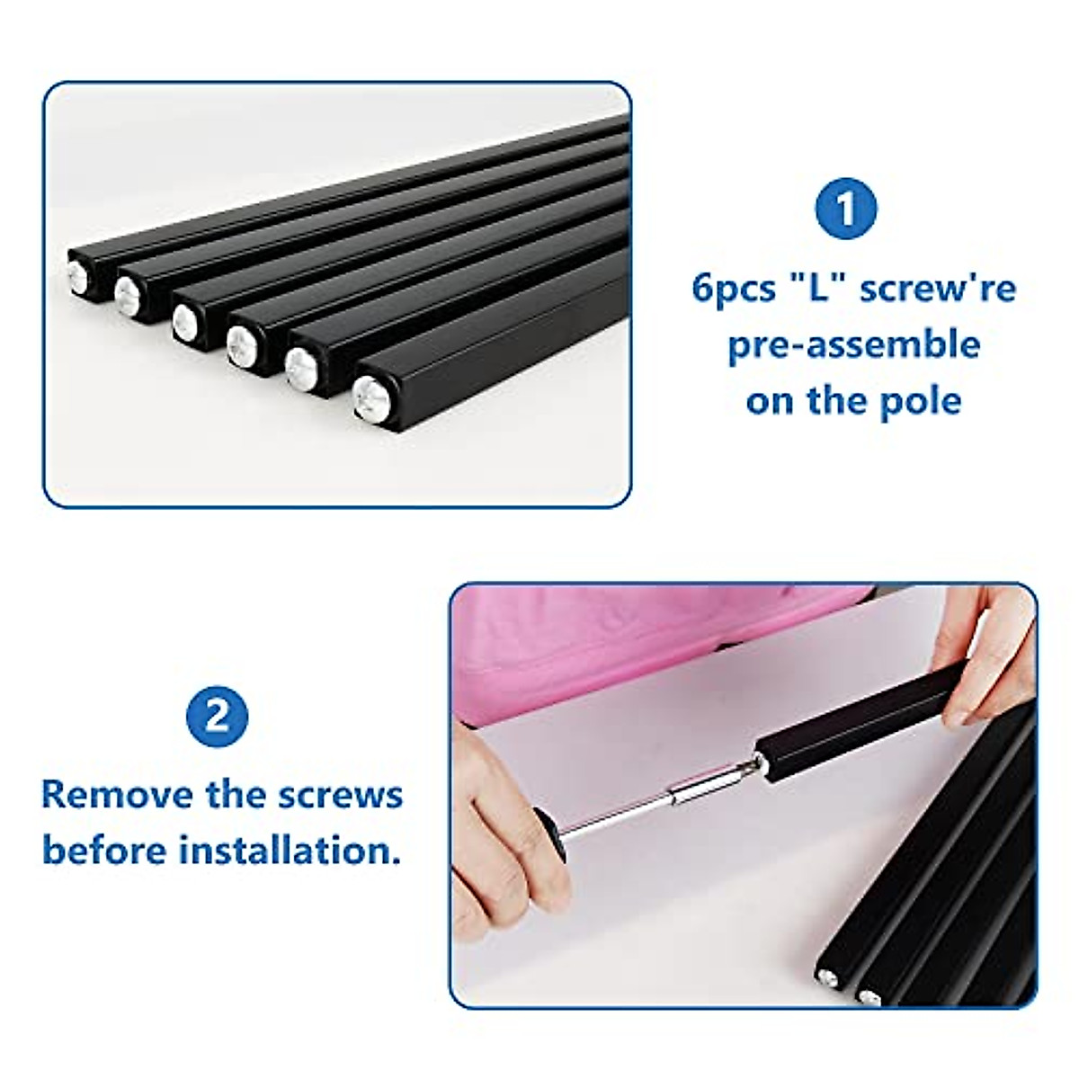 Towel Racks for Bathroom, Upgrade 3 Tier Stainless Steel Freestanding Towel Rack Stand for Bath Hand Towel, Next to Tub or Floor Shower Drying Holder, Blanket Rack, Chrome & Black, ALHAKIN