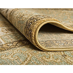 Unique Loom Palace Collection Area Rug - Saray (5' 1" x 8' Rectangle, Cream/ Light Brown)