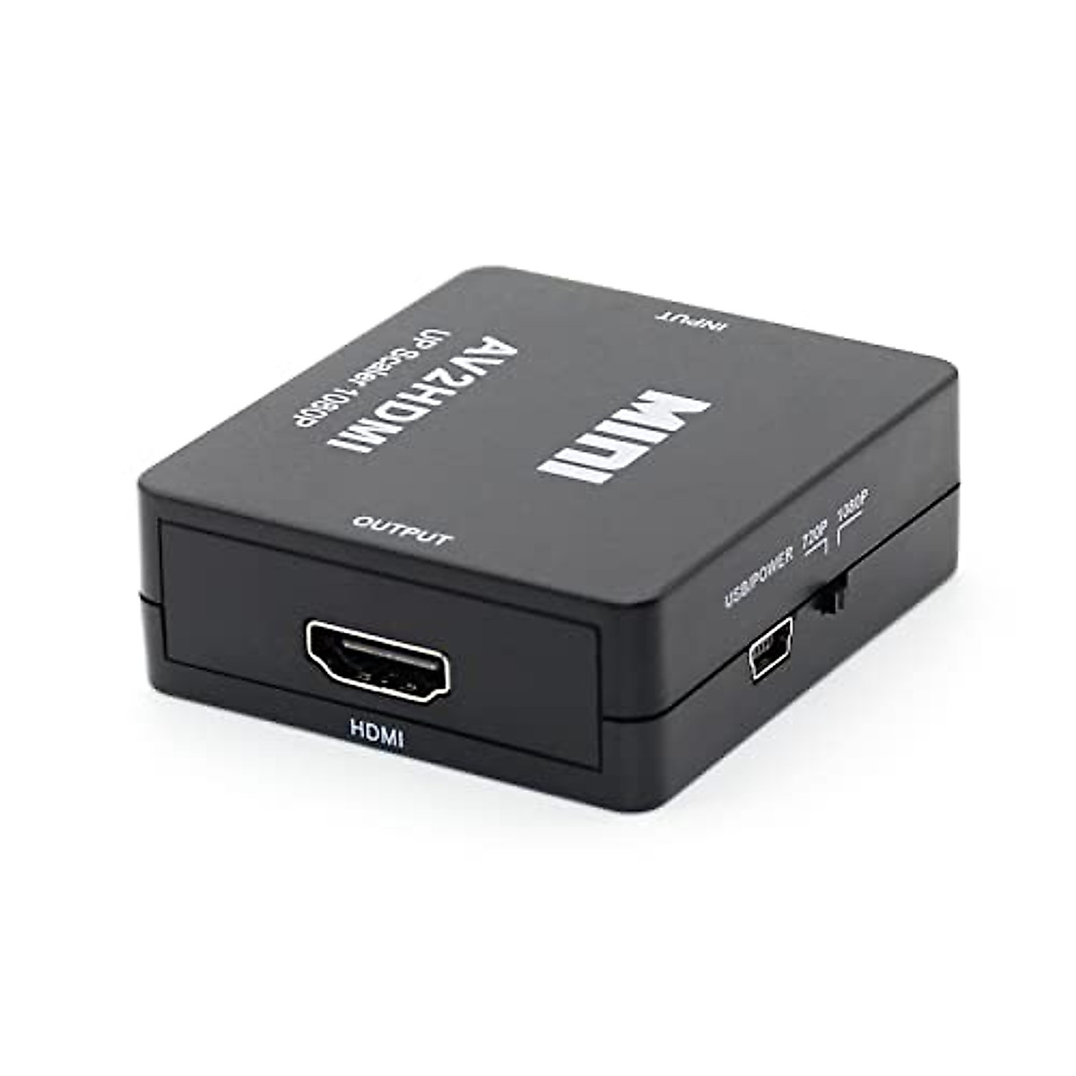 Sorthol RCA to HDMI Converter, AV to HDMI 1080P Composite CVBS AV to HDMI Video Audio Converter Adapter for PAL/NTSC for PC Laptop Xbox PS4 PS3 TV STB VHS VCR Camera DVD