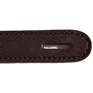 Pair of Havana Brown Leather Slotted Steamer Trunk Handles